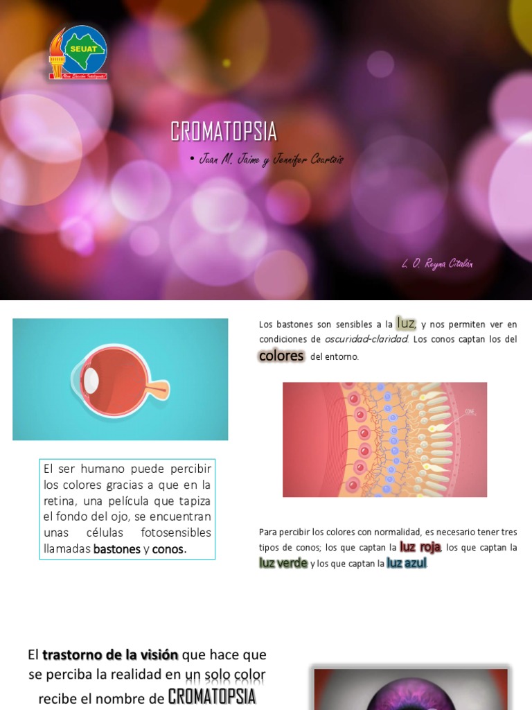 Presentación de Cromatopsia | PDF | Percepción visual | Azul