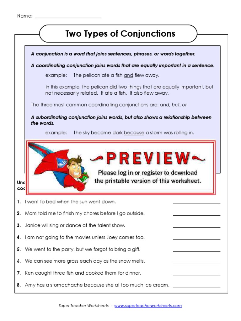 Subordinating Conjunctions | PDF | Language Mechanics | Syntax