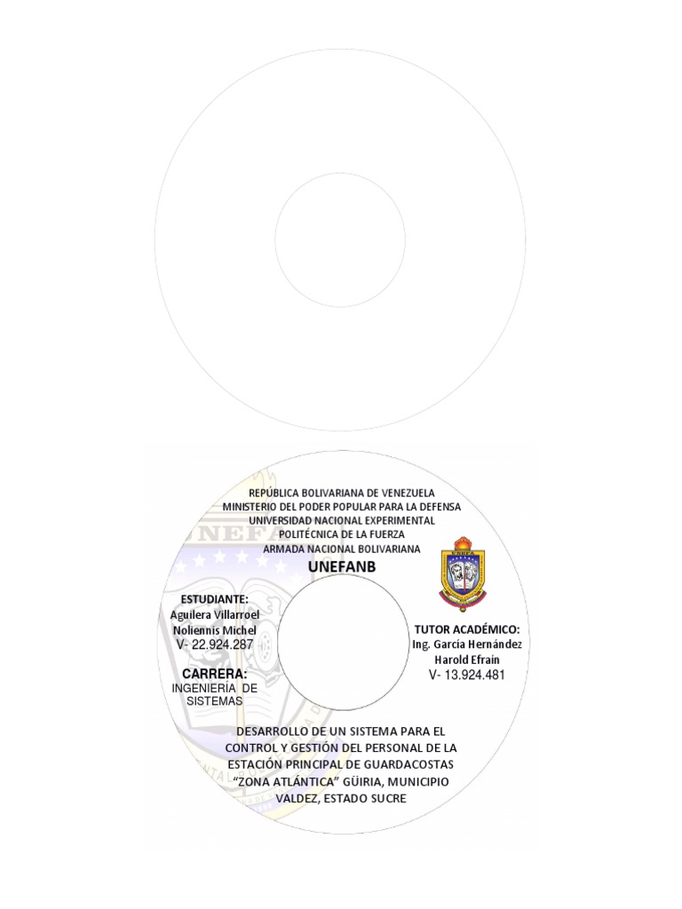 Formato de CD Pasantia | PDF