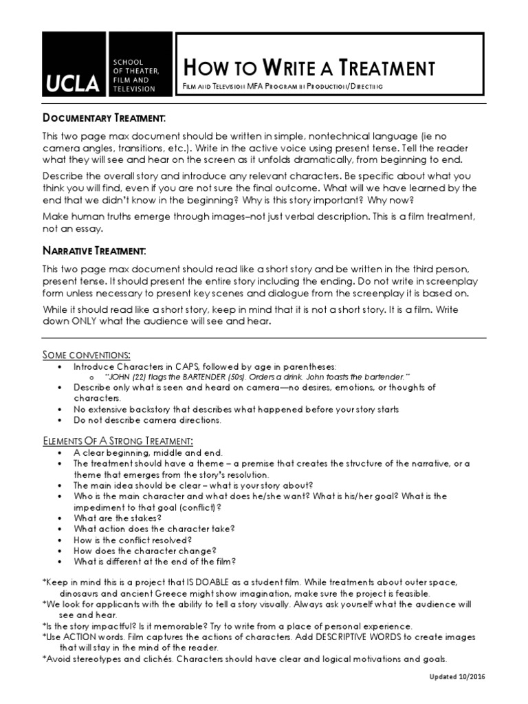 FTV Film Treatment Info 01 PDF | PDF | Narrative | Narration