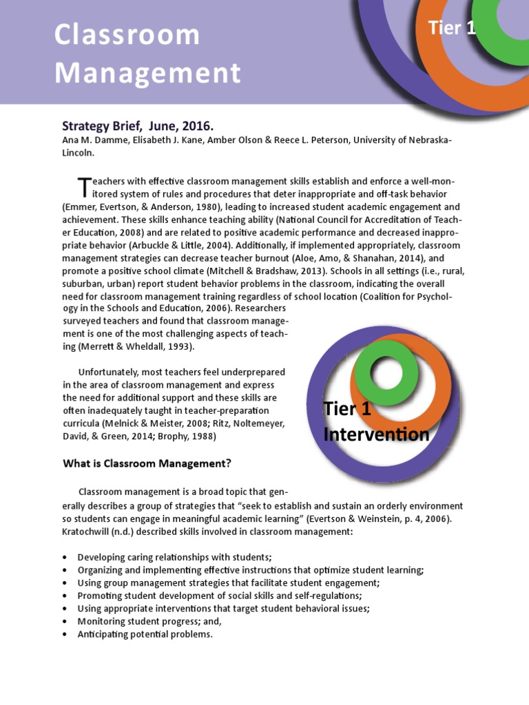 Classroom Management | PDF | Classroom Management | Reinforcement