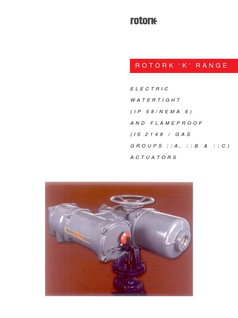 K Range Actuator PDF | PDF | Switch | Electric Motor