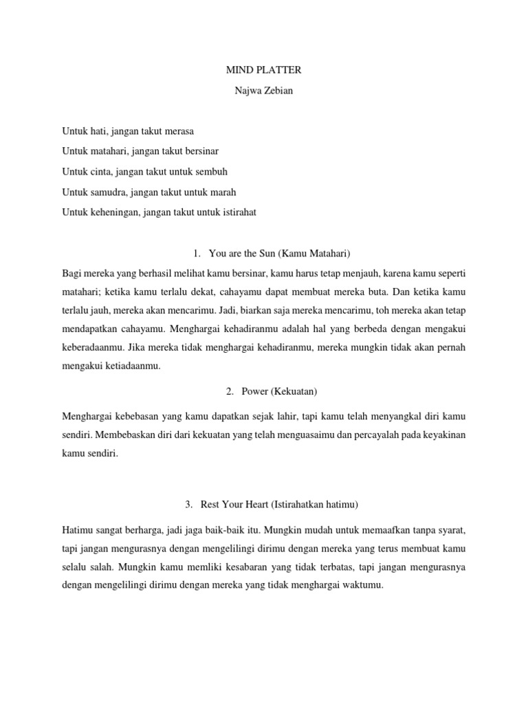 Mind Platter | PDF