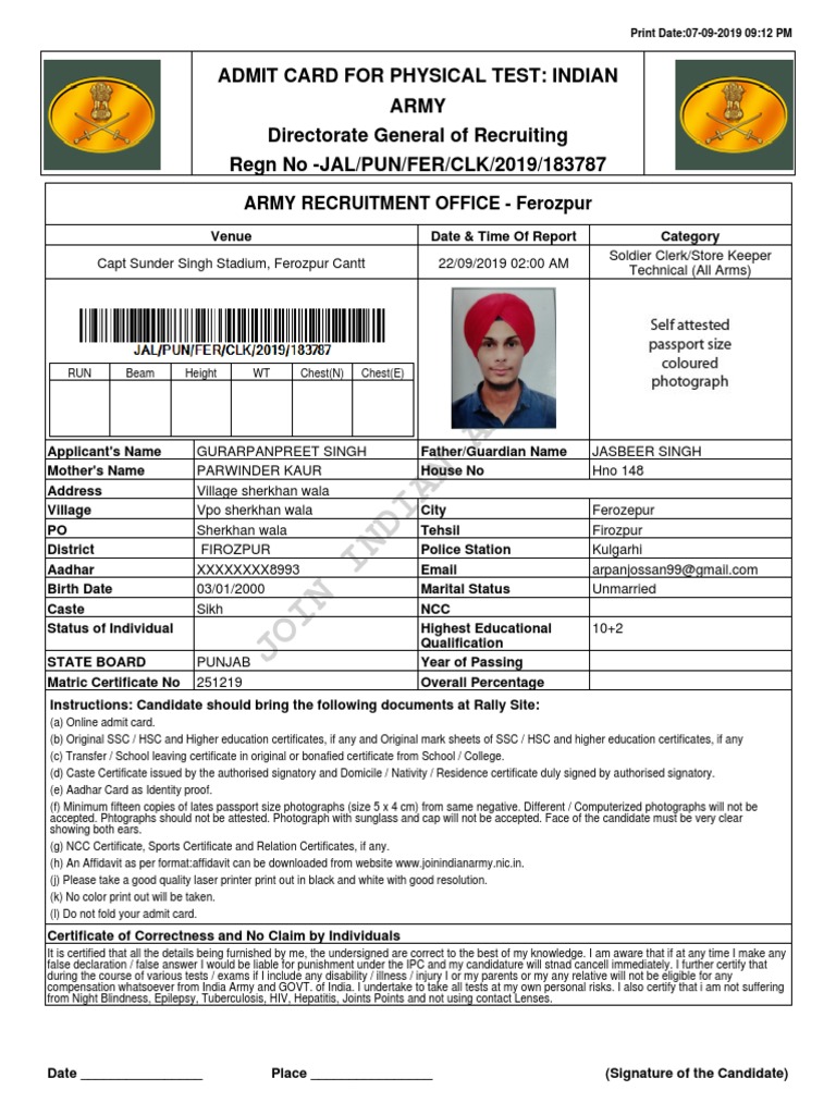 Join Indian Army | PDF