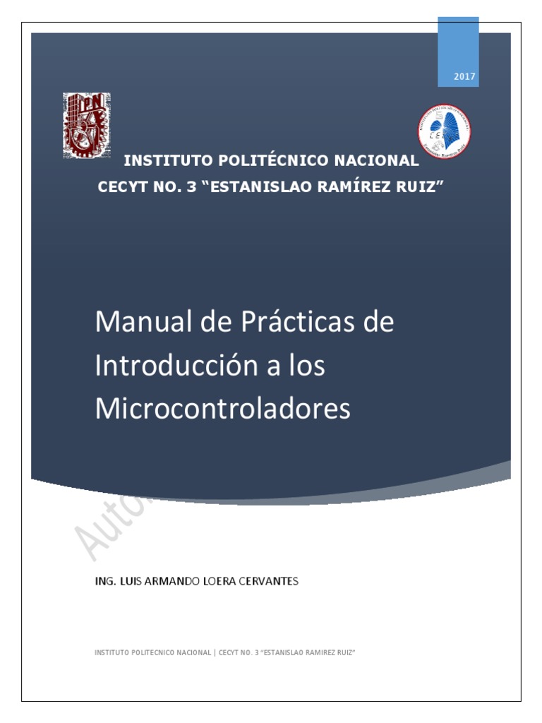 Manual de Prácticas de Microcontroladores | PDF | Microcontrolador | Flujo de control