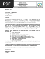 Request Letter For Benchmarking | PDF | Wellness