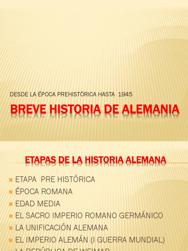 Breve Historia de Alemania | PDF | Santo Imperio Romano | Prusia