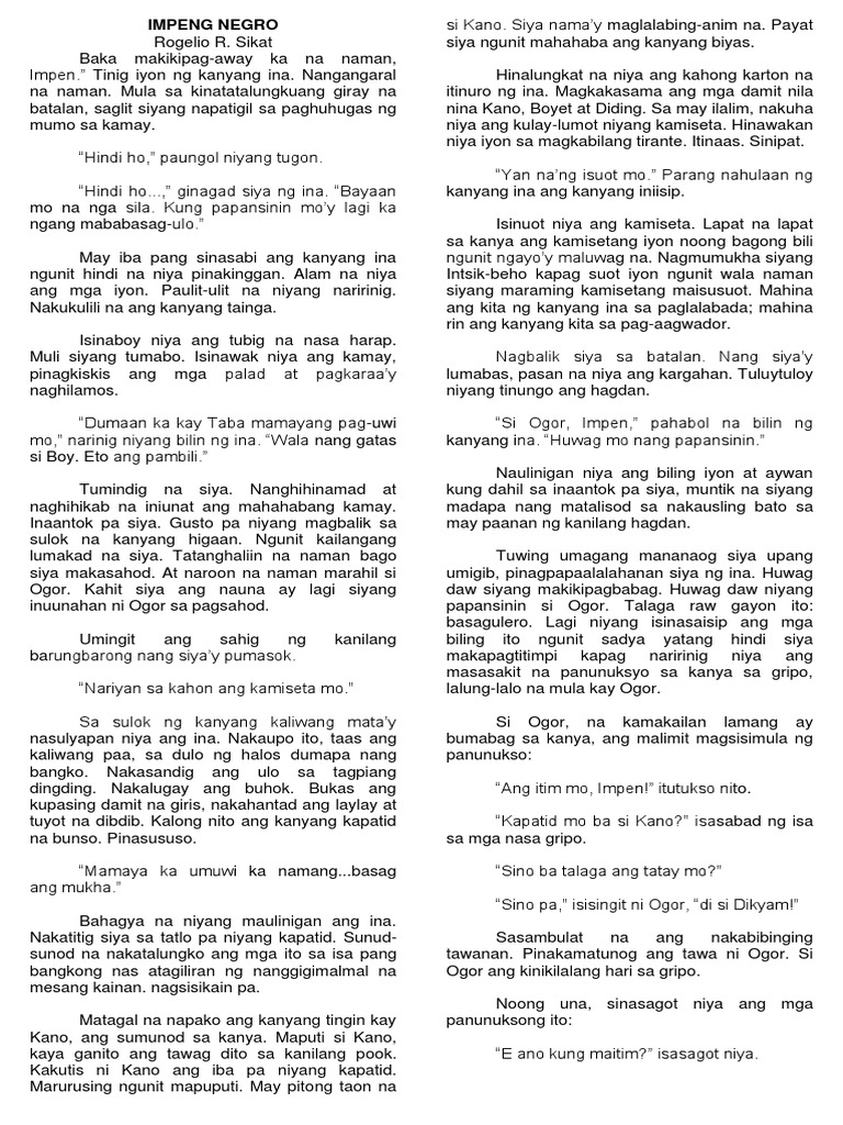 Impeng Negro | PDF