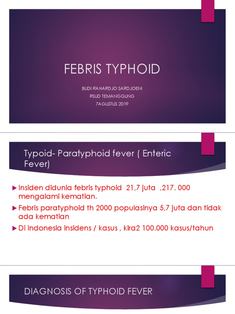 Febris Typhoid | PDF | Health Sciences | Medical Specialties