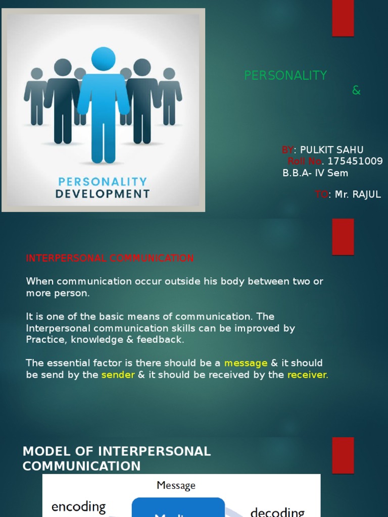 Personality Development & Communication Skills:: Pulkit Sahu ...