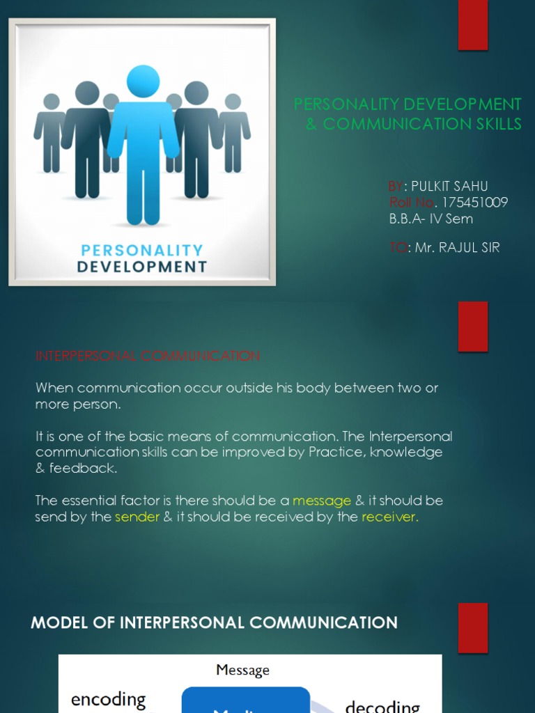 Personality Development & Communication Skills: BY Roll No TO | PDF ...
