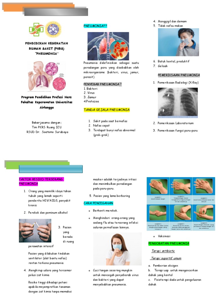 LEAFLET Pneumonia | PDF