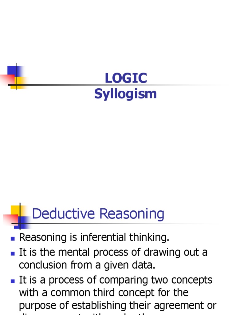 Syllogism | PDF | Deductive Reasoning | Logical Consequence