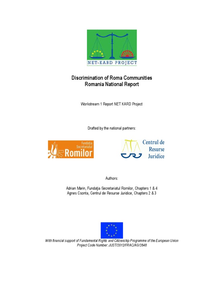Discrimination of Roma Communities in Romania Report | PDF ...
