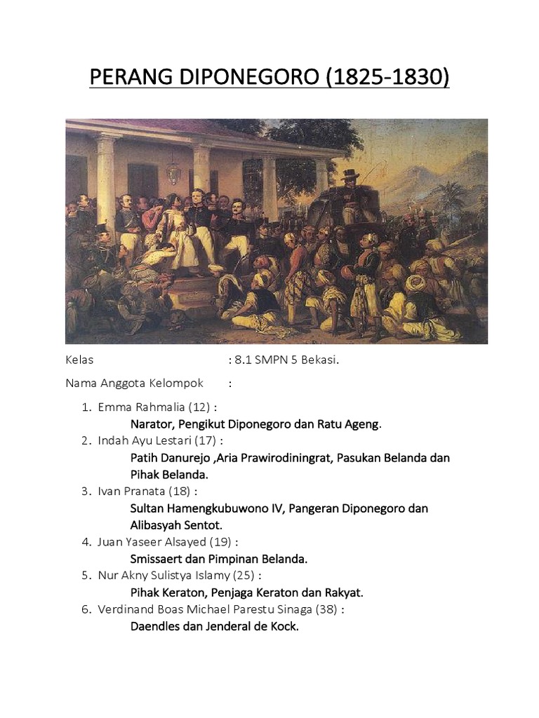 Perang Diponegoro | PDF