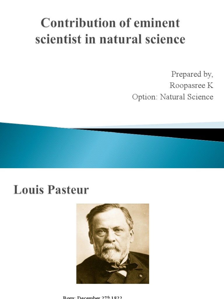 Contribution of Eminent Scientist in Natural Science | PDF