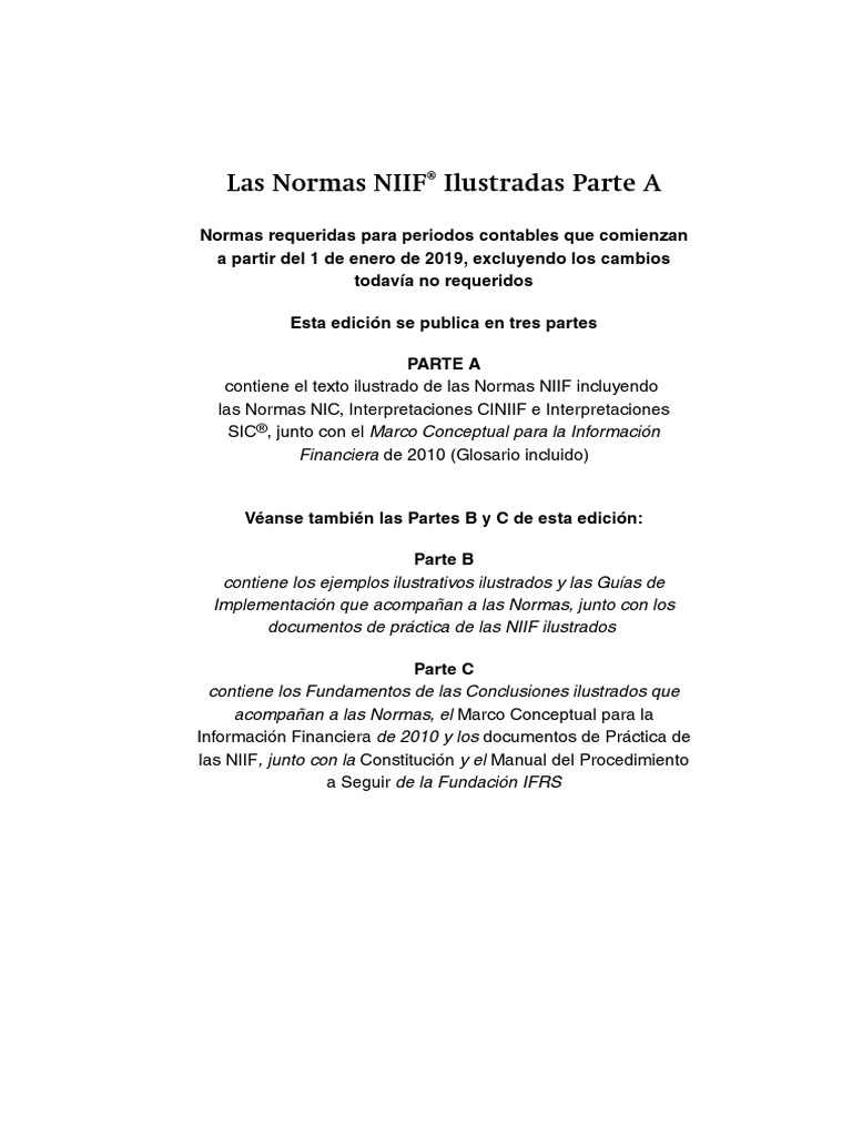 NIIF Completas 2019 Libro Rojo Ilustrado Parte A PDF | PDF ...