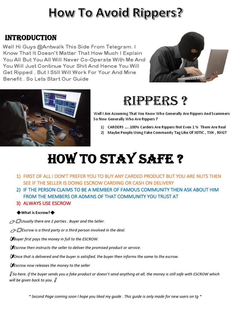 How To Stay Safe Form Ripper Carding | PDF