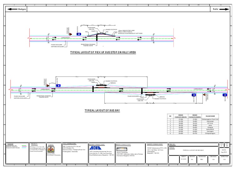 Typical Layout Bus Bay | PDF | Industrial Engineering | Civil Engineering
