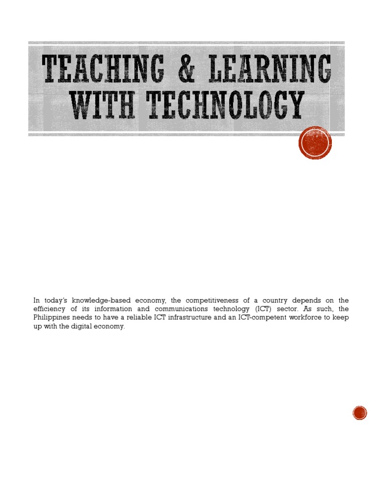 ICT Competency Standards | PDF | Educational Technology | Information ...