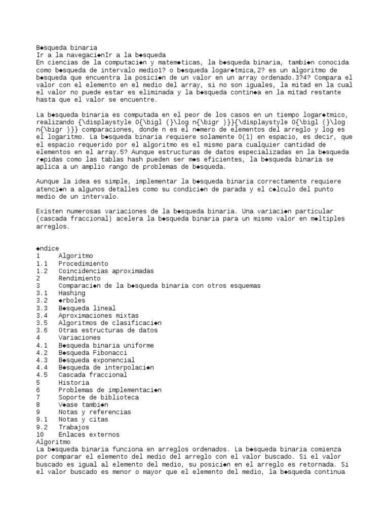 Busqueda Binaria | PDF | Recuperación de información | Programación de ...