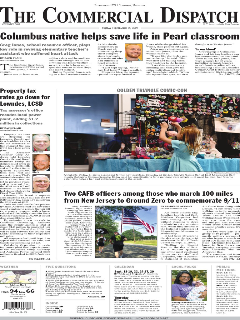 Commercial Dispatch Eedition 9-15-19 | PDF | United States Postal Service