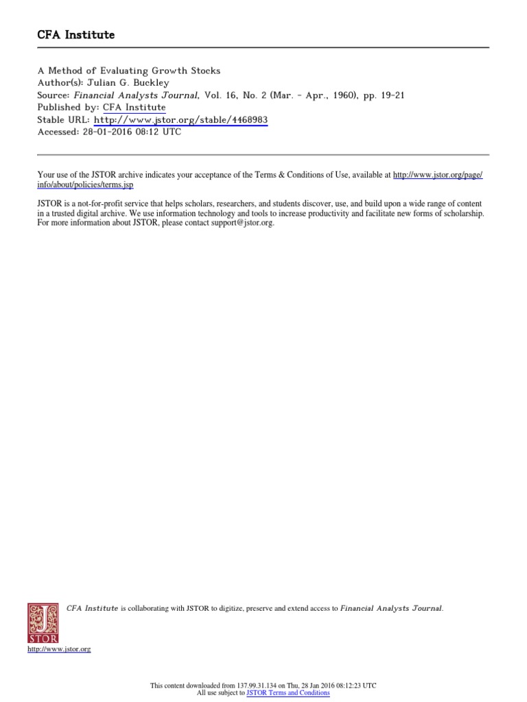 CFA Institute | PDF | Income | Net Income