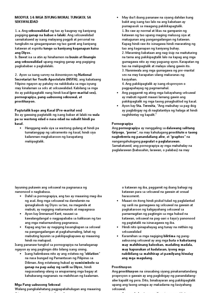 Esp GR 10 Modyul 14 | PDF