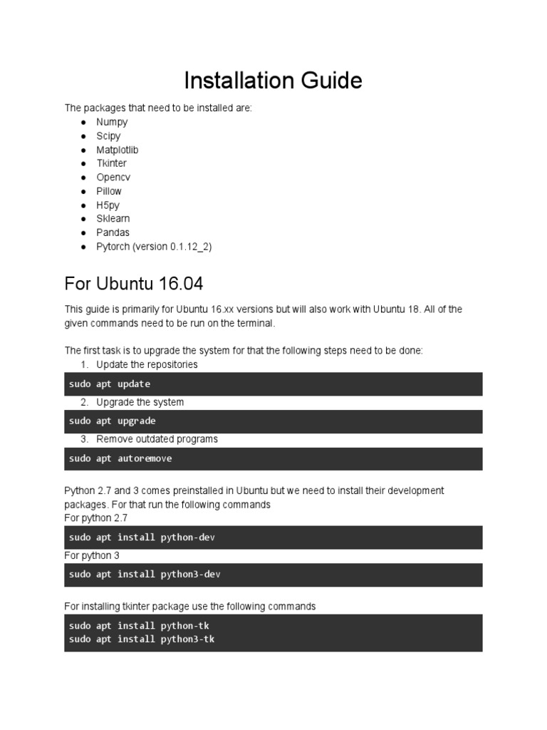 Python Setup For Machine Learning | PDF | Python (Programming Language) | Free Software