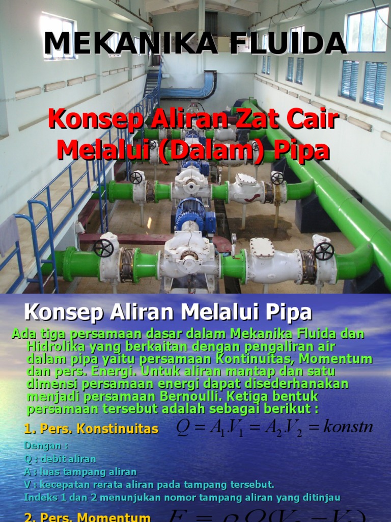 6 Aliran Zat Cair Dalam Pipa | PDF