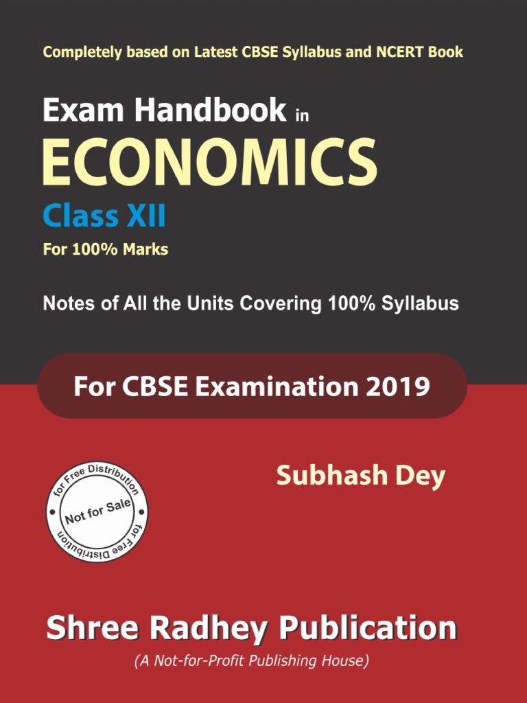 Book Economics Handbook Class X11 2018-19 | Download Free PDF | Supply ...