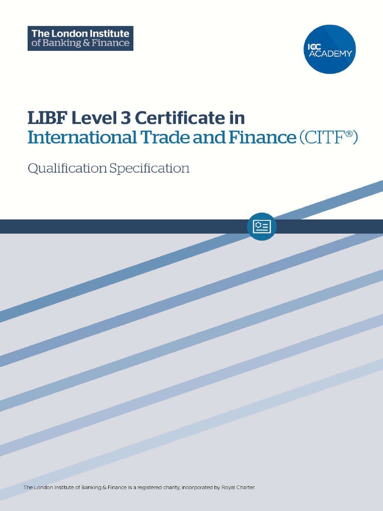 Citf Qualification Specification | PDF | Test (Assessment) | Apprenticeship