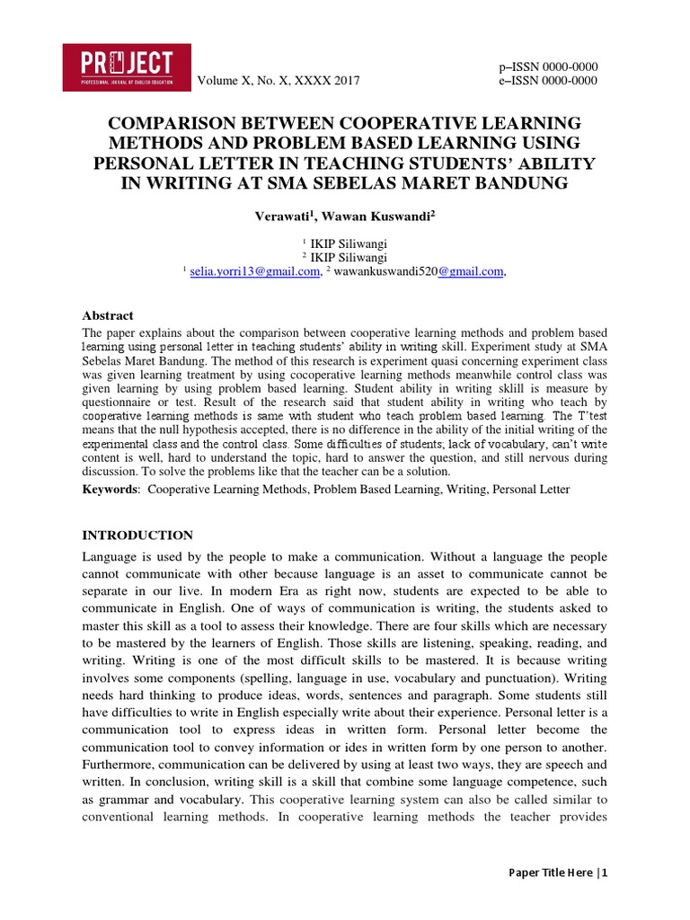 Contoh Jurnal | PDF | Student's T Test | Quantitative Research