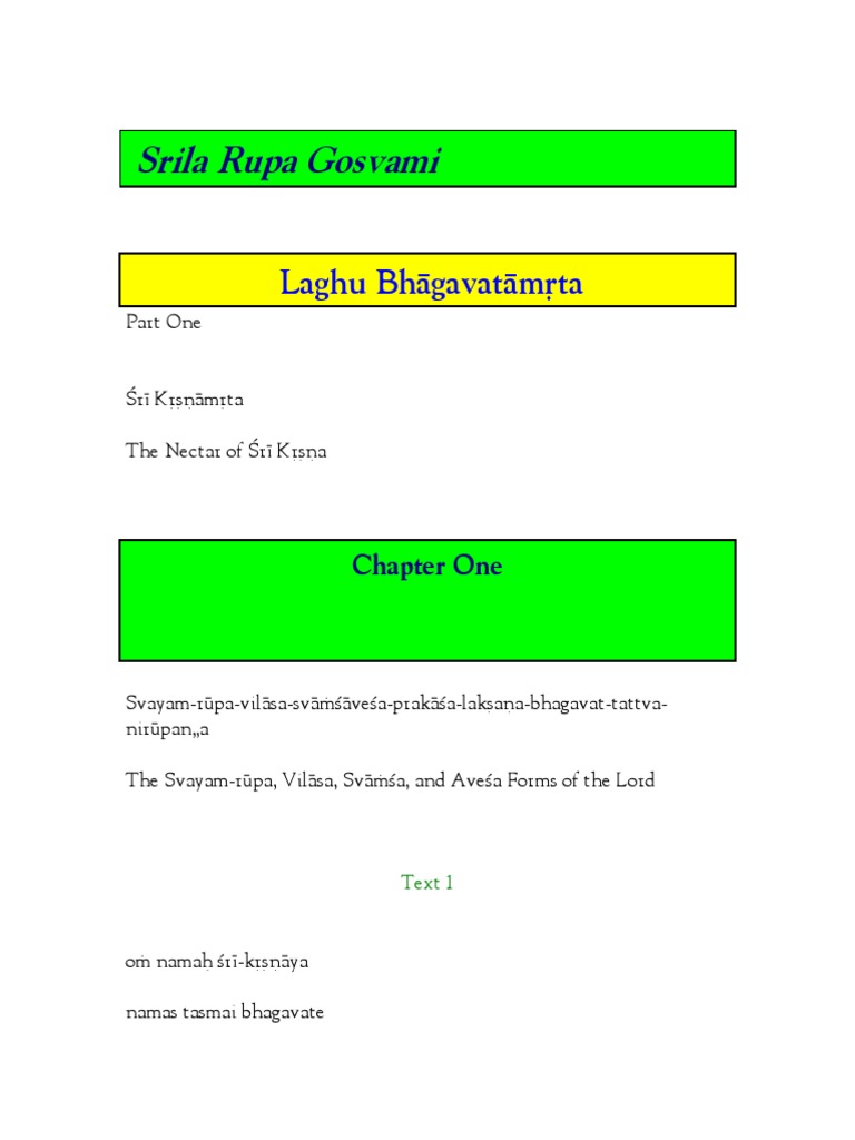 Laghu Bhägavatämåta Overview | PDF | Vishnu | Krishna