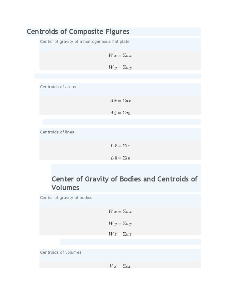 Centroids of Composite Figures Explained | PDF