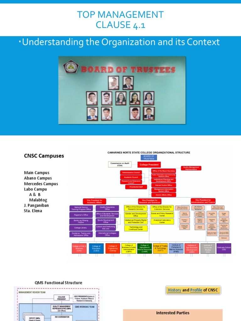 4.1 Understanding The Organization and Its Context | PDF