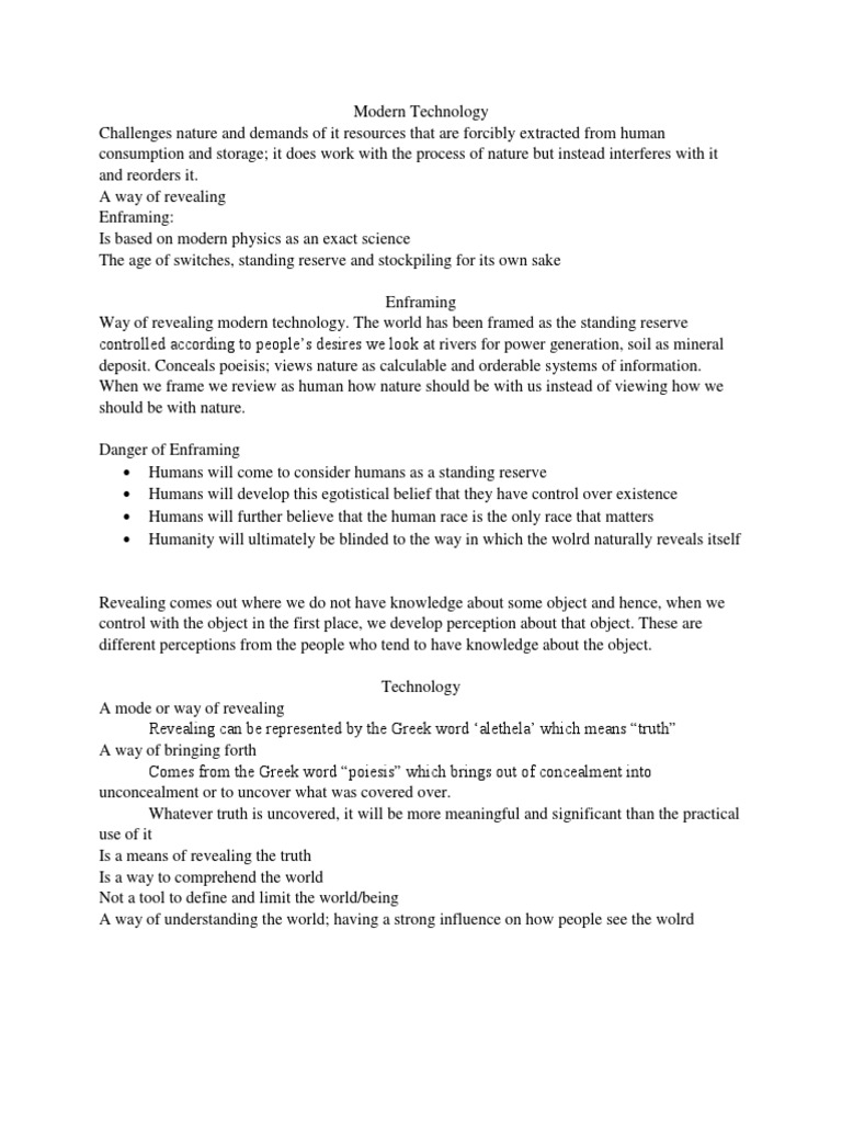 Modern Technology Part 2 | PDF | Truth | Poetry