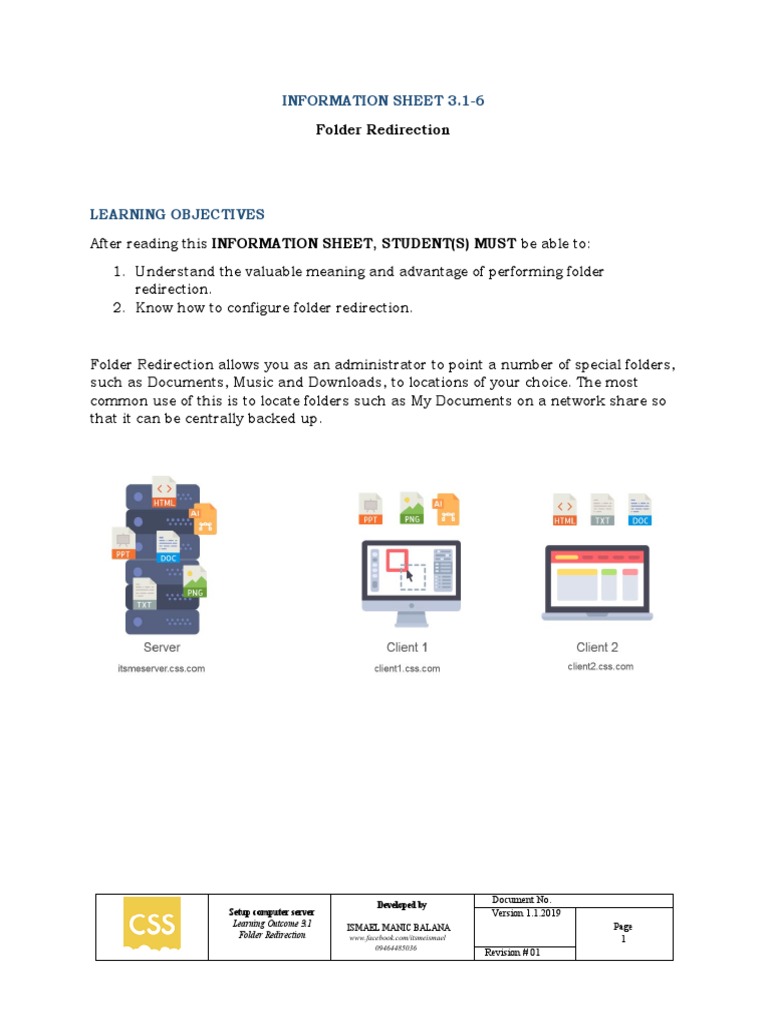 3.1-6 Folder Redirection | PDF | Group Policy | Computer File