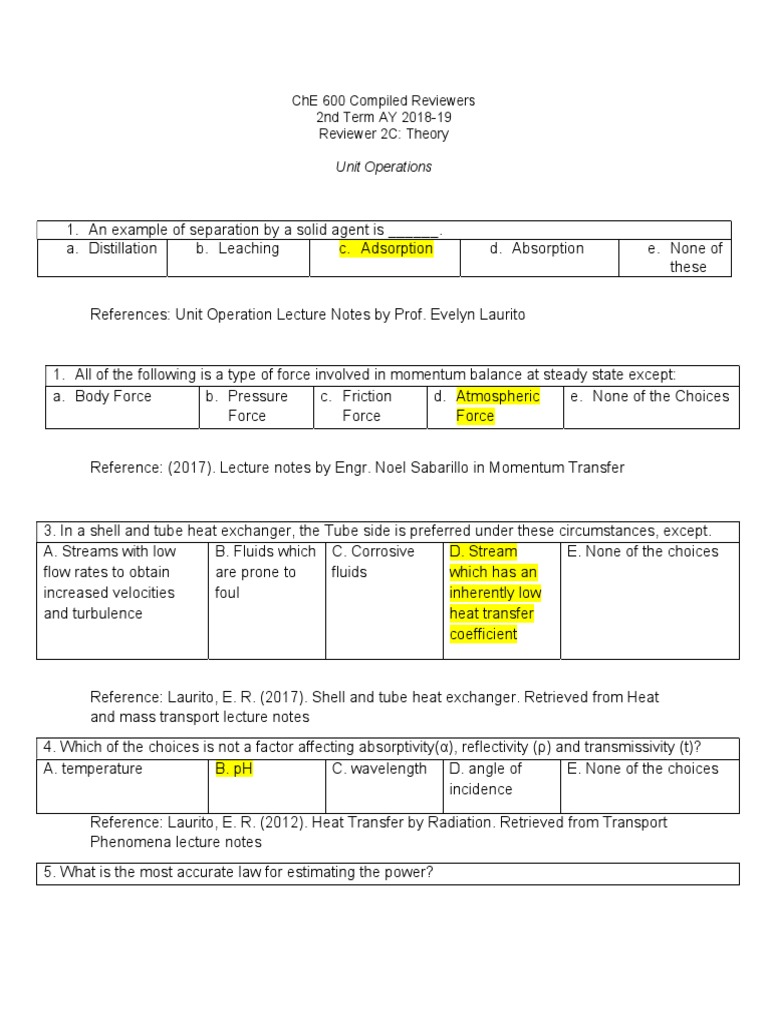 2c Theory | PDF | Heat Transfer | Transport Phenomena