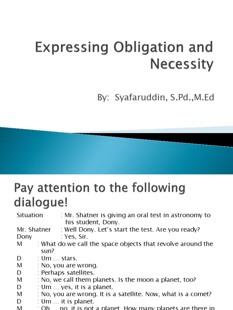 2.Expressing Obligation and Necessity.ppt