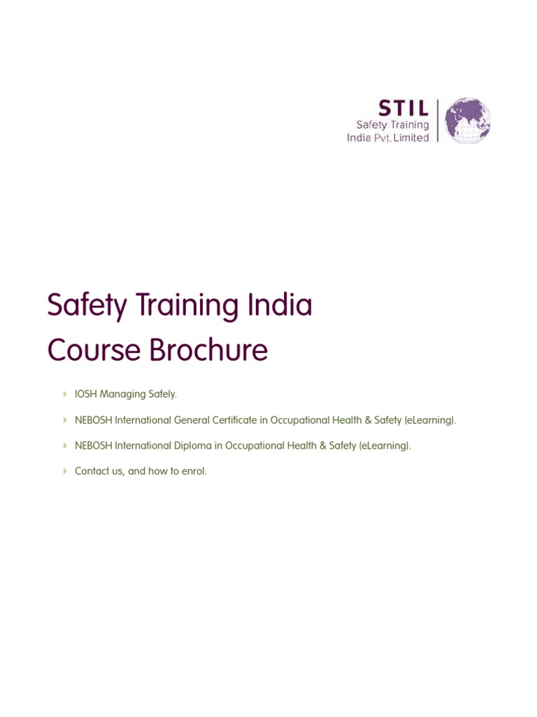 NEBOSH IGC-Course Brochure | PDF | Occupational Safety And Health | Safety