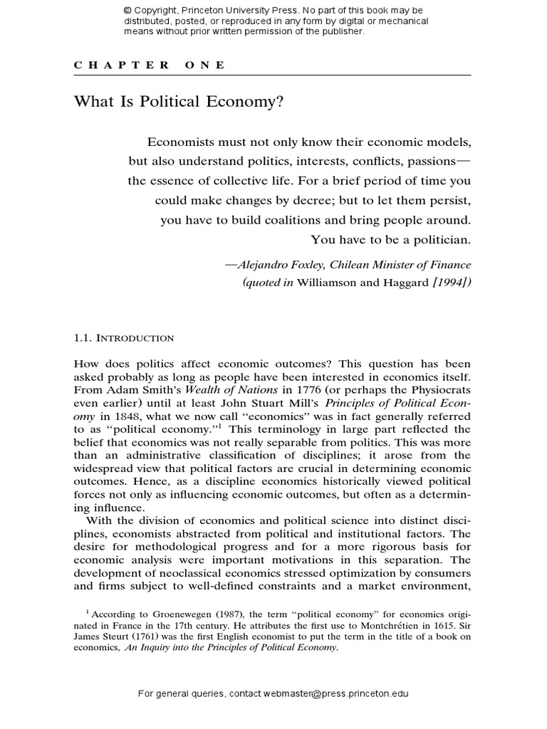 Political Economy | PDF | Welfare Economics | Political Economy