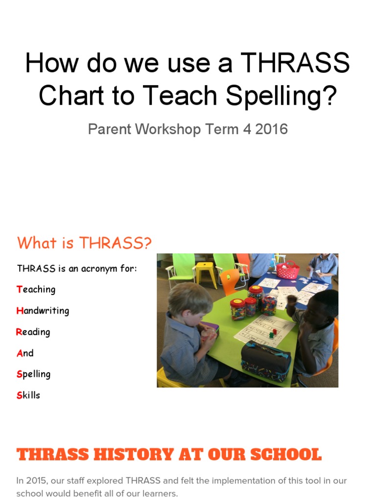 How Do We Use A Thrass Chart To Teach Spelling 3 | Download Free PDF ...