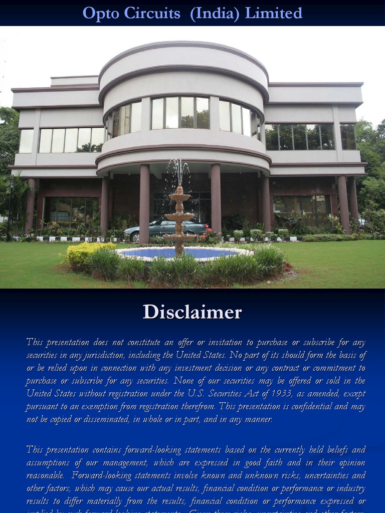 Opto Circuits (India) Limited | PDF | Medicine | Business