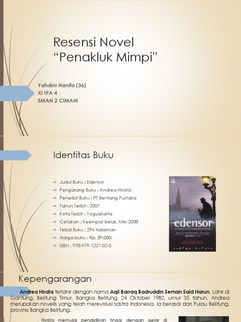 Resensi Novel Edensor | PDF