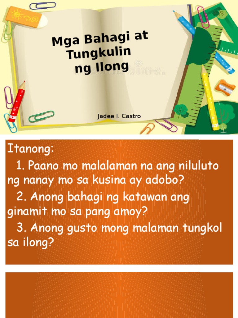 Mga Bahagi at Tungkulin NG Ilong | PDF