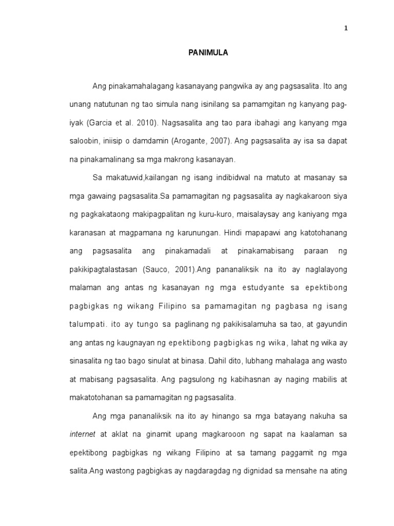 Katatasan Sa Pagbigkas NG Filipino | PDF