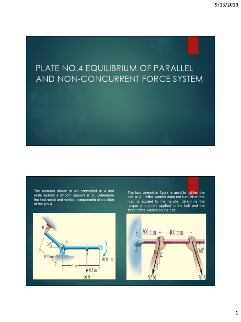 Engineering Mechanics Plate No. 4 | PDF