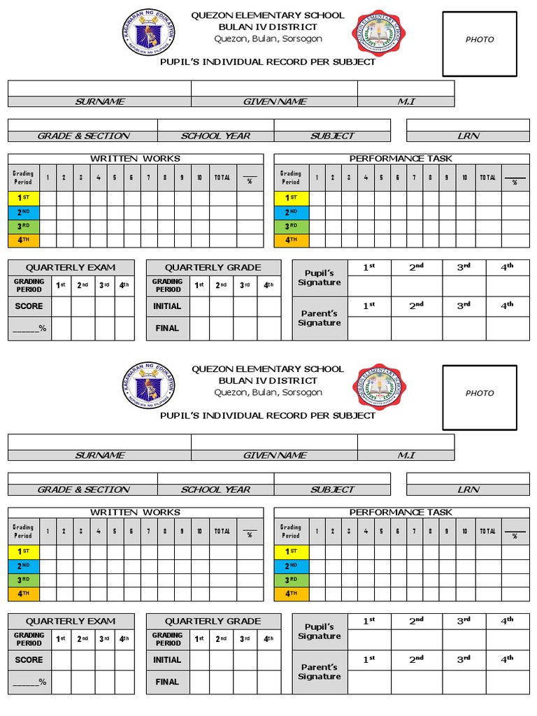 Pupils Individual Records | PDF