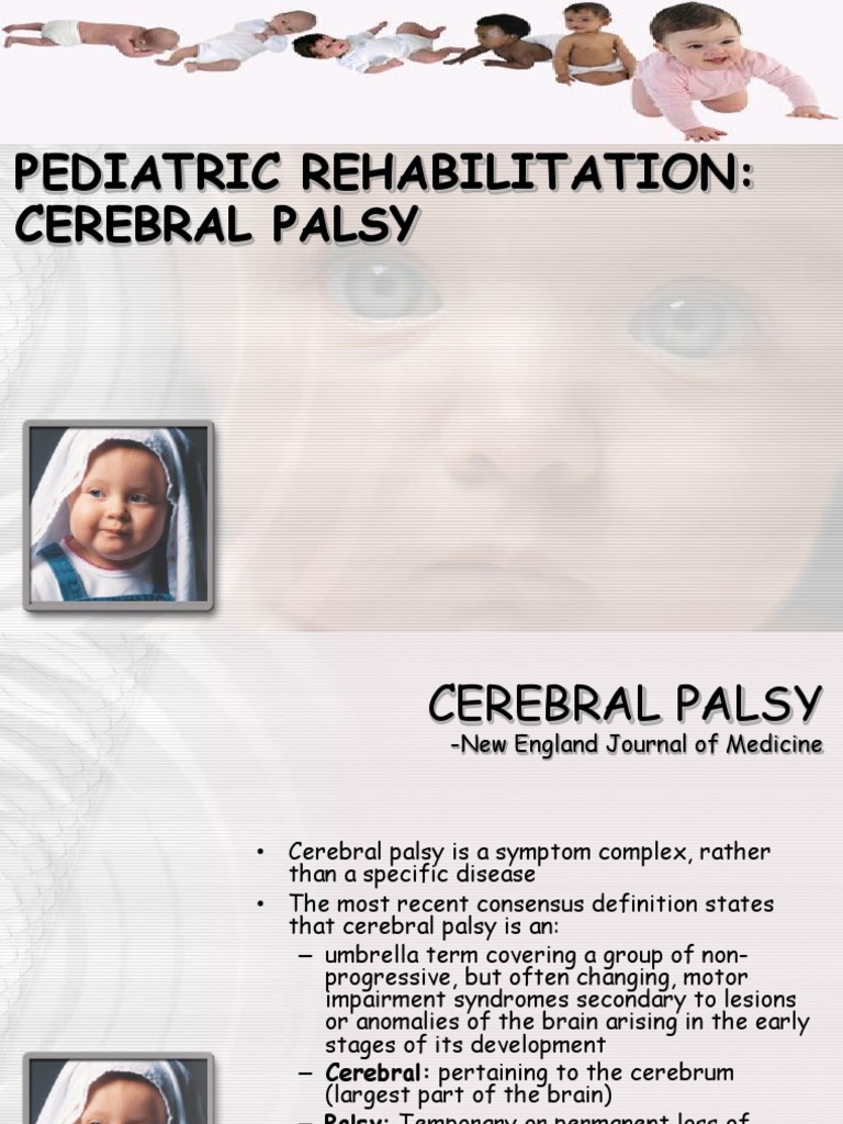 Pediatric Rehabilitation: Cerebral Palsy | PDF | Anatomical Terms Of ...